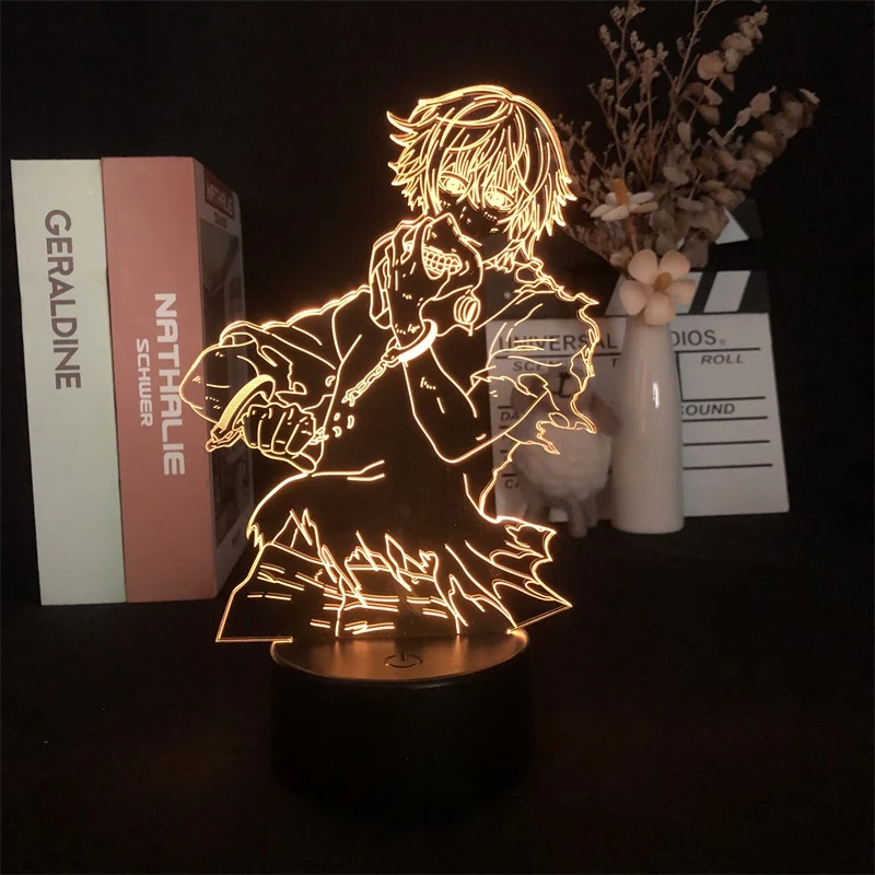 Touch Sensor 3D Night Light Tokyo Ghoul Kaneki Ken Anime Manga for ...