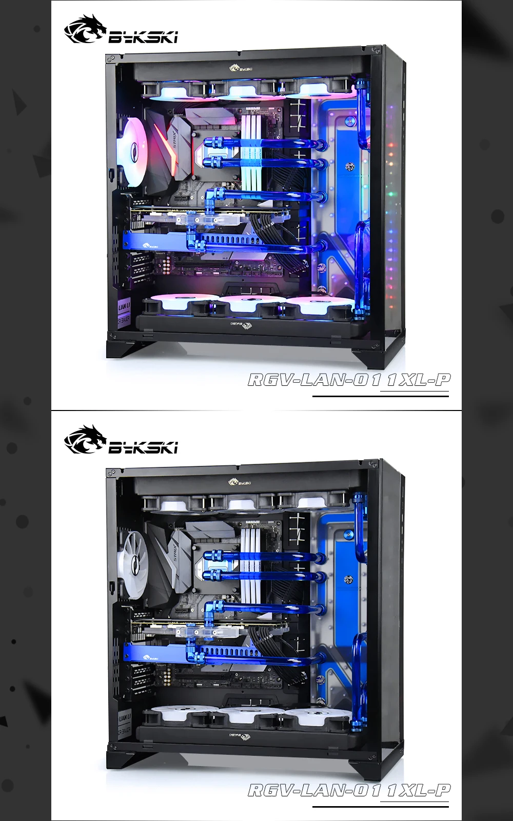 Bykski Waterway Cooling Kit For Lian Li PC-O11 Dynamic XL Case RBW For ...
