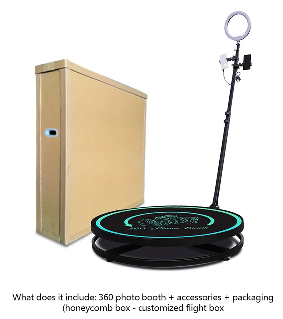 Portable 360 Degree Video Camera Photo Booth Automatic Spin Photobooth Machine Selfie ...