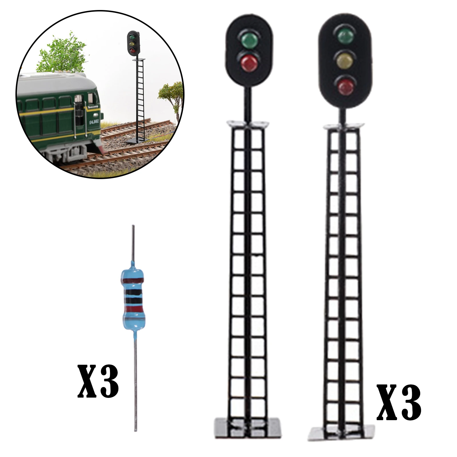 3Pcs-DIY-Traffic-Lights-1-87-HO-Scale-Traffic-Light-Lamp-Signal-Light ...