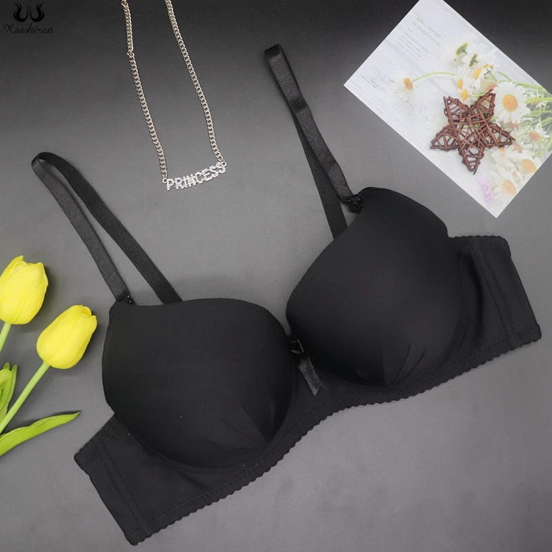 Xiushiren Thick Padded Female Push Up Bras B Cup Women Lined Bra ...