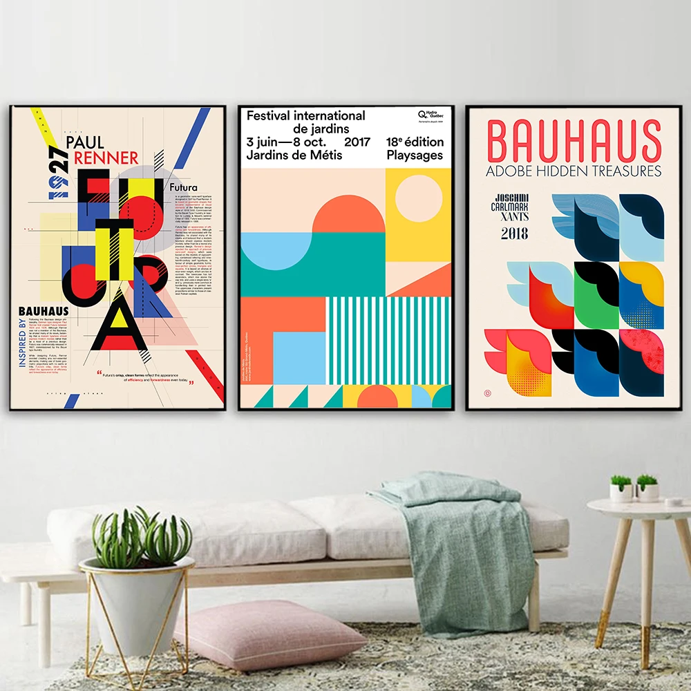 Home Decor Exhibition Poster Wall Decor Bauhaus Wall Prints Bauhaus ...