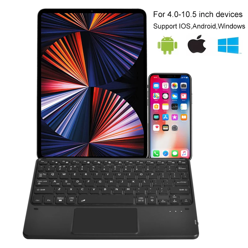 Magic Touchpad Keyboard Wireless Bluetooth Keyboard Teclado For Ipad ...