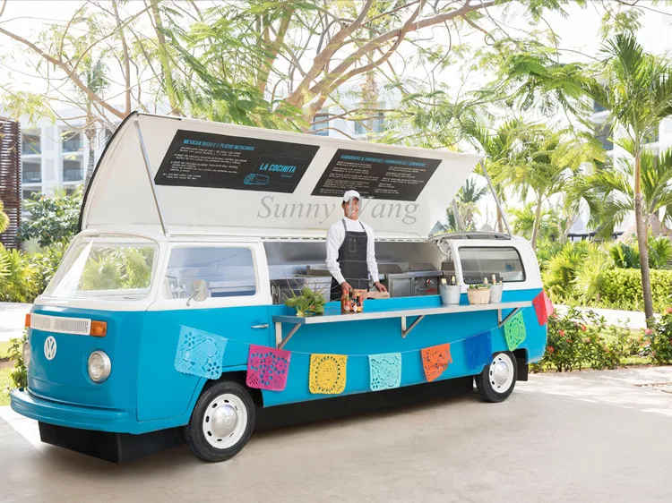 New Outdoor Mobile Bubble Tea Food Cart Buffet Van Cotton Candy Kiosk ...