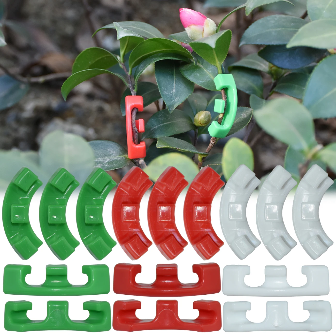 20pcs Plastic 90 Degree Plant Vines Curving Shapers Twisting Tree ...