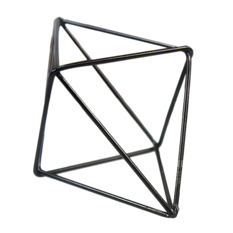 Freestanding Hanging Planters Geometric Swing Wrought Iron Tillandsia ...