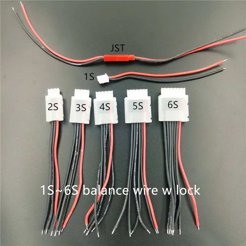 Lipo Battery Balance Cable Wire Lock Balancer 2S 3S 4S 5S 6S ...