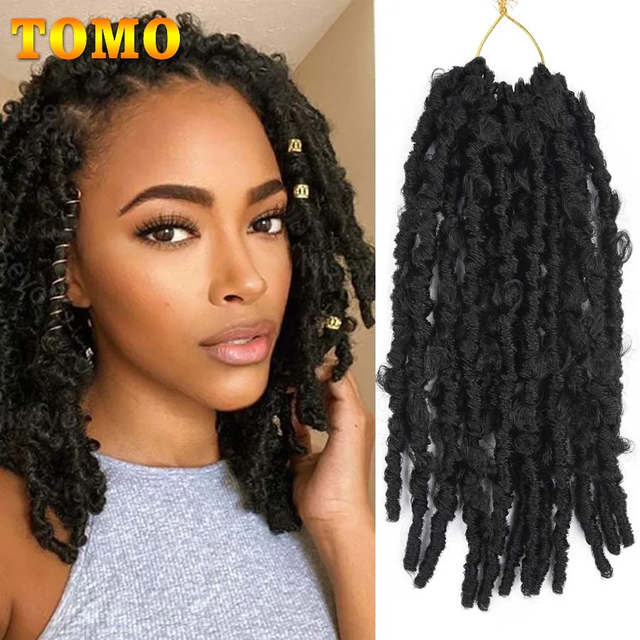 Tomo Butterfly Locs Crochet Hair Distressed Faux Locs Synthetic Braids ...
