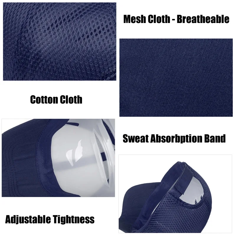 New Work Safety Protective Bump Cap Hard Inner Shell Mesh Baseball Hat ...