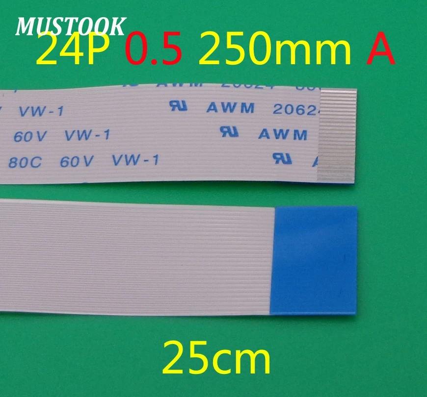 20X Neue FFC FPC flache flexible kabel 0,5mm pitch 24 pin 24PIN Vorne ...