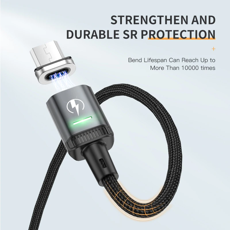 KUULAA-Cable USB magnético LED 3A de carga rápida tipo C, cargador ... KUULAA-Cable USB magnético LED 3A de carga rápida tipo C, cargador ...