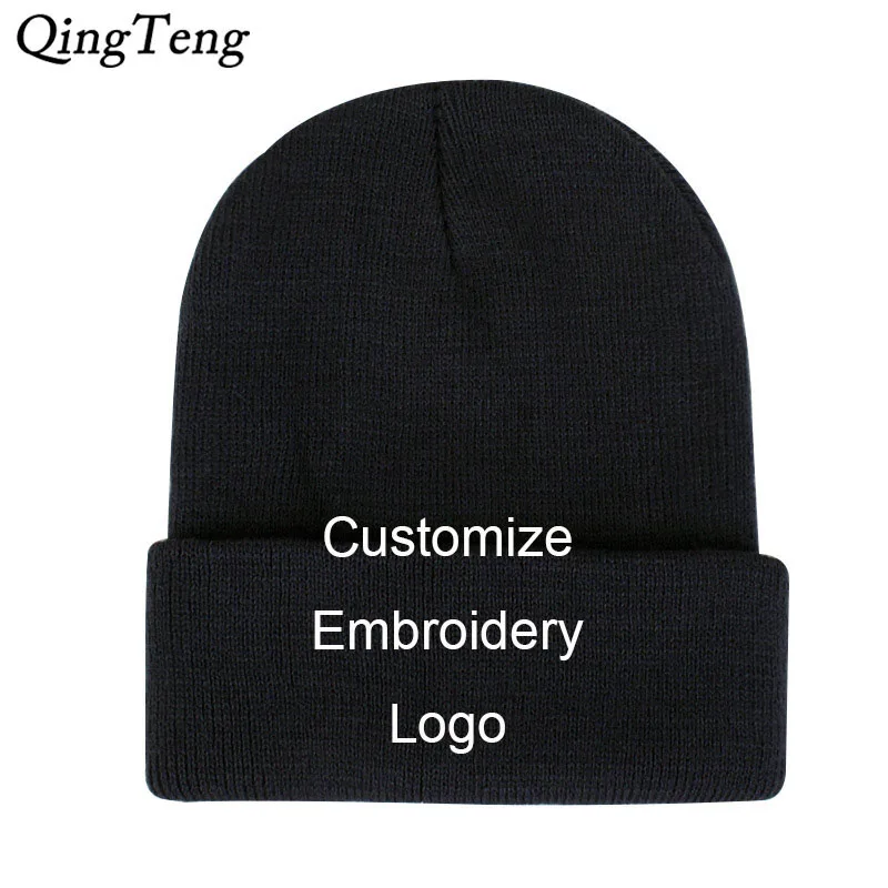 Custom Hat Embroidery Logo Gbboai | Winter Hat Custom Logo Embroidery ...