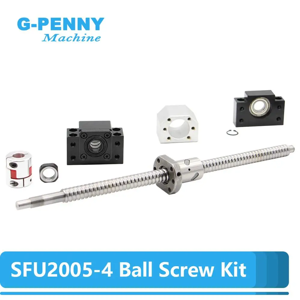 SFU2005 kit lead 5mm Ball screw SFU 2005 End Machined RM2005 Rolled ...