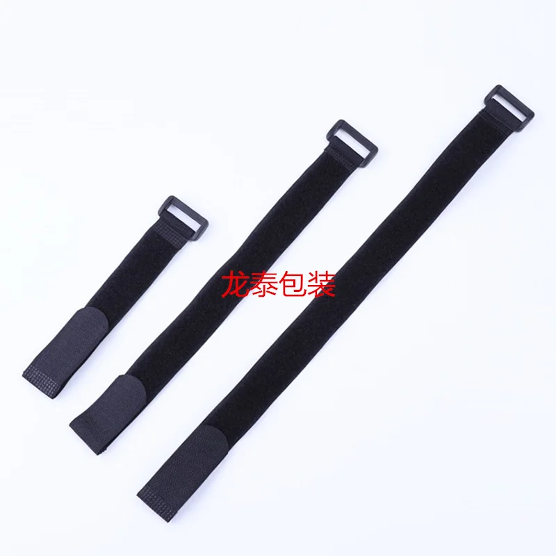 10pcs/lot Black Reusable Nylon Self Adhesive Hook And Loop Cable Cord ...