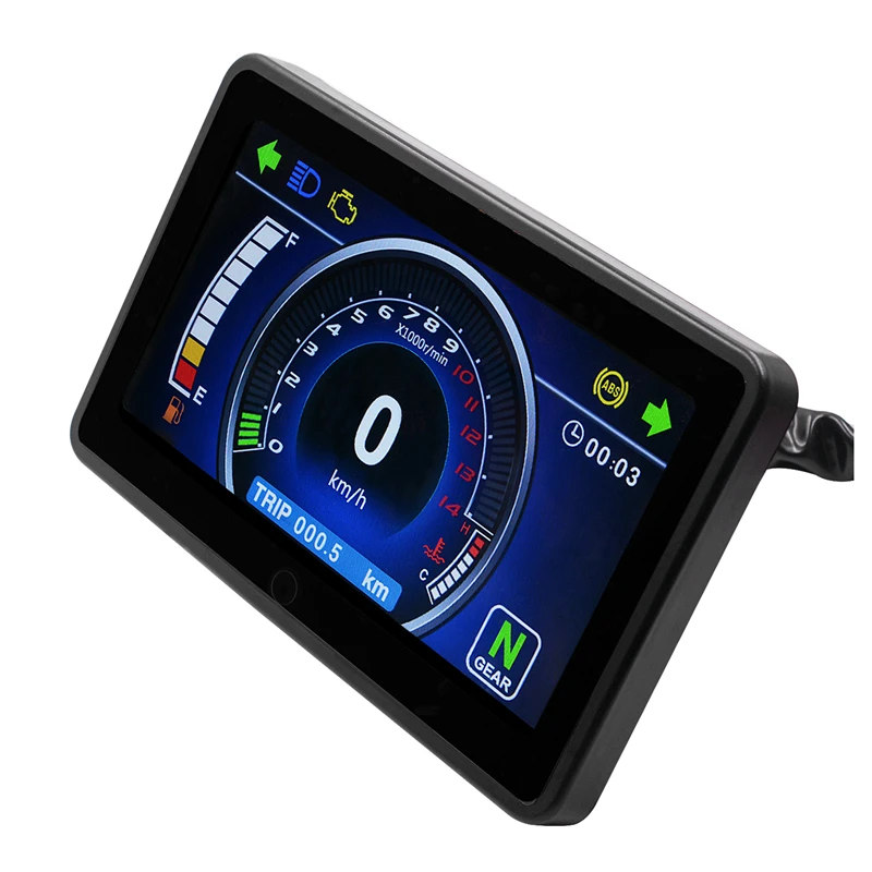 MoFlyeer Universal Motorrad Volle LCD Display Multi funktion Instrument ...