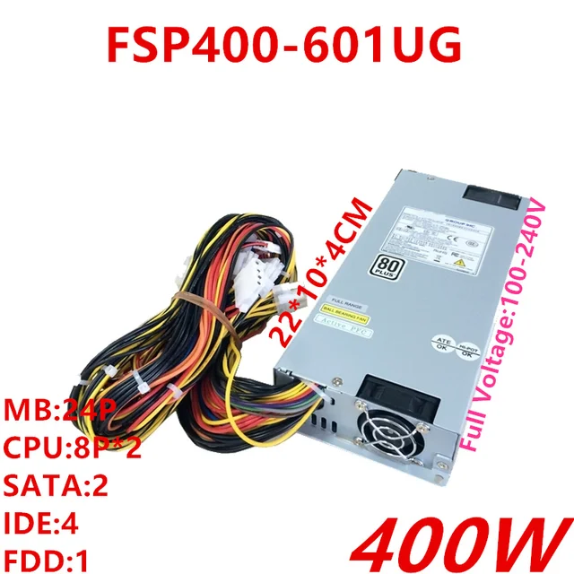 Original PSU For FSP 1U 400W Switching Power Supply FSP400-601UG FSP400 ...