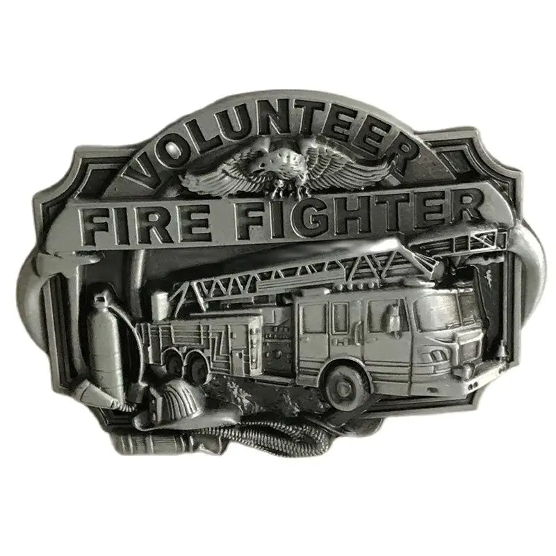 Retail FIRE FIGHTERS Belt Buckle For Silver Metal Fashion Men Buckles ...