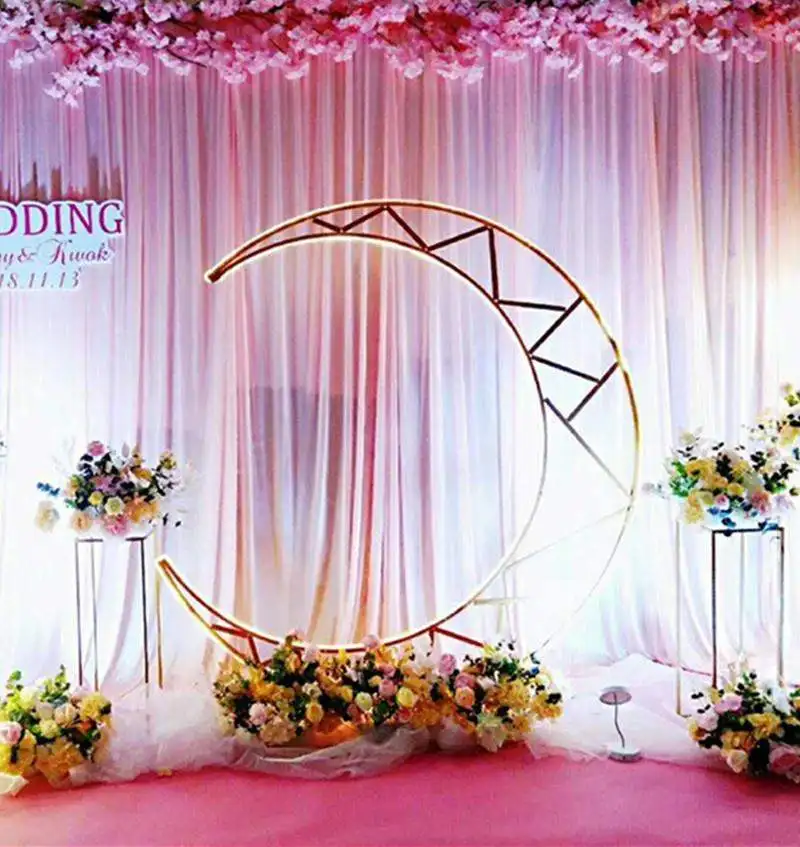 Moon Wedding Arch Party Backdrop Stand Metal Iron Archhome Decor ...