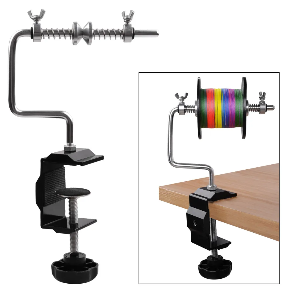 Protable Fishing Line Winder with Clamp-Adjustable Stable Reel line ...