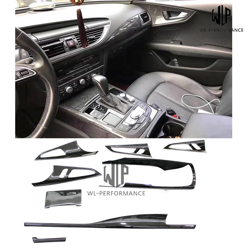 A7-Car-Interior-Accessories-2door-Veneer-Carbon-Fiber-Stick-on-for-Audi ...