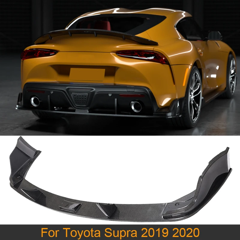Car Rear Bumper Diffuser Lip Spoiler For Toyota Supra 2019 2020 Rear ...