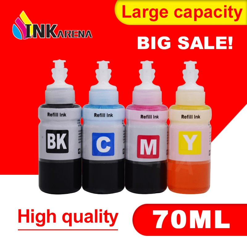 INKARENA-4colors-70ml-Bottle-Refill-Ink-Kit-Compatible-Ink-for-Printer ...