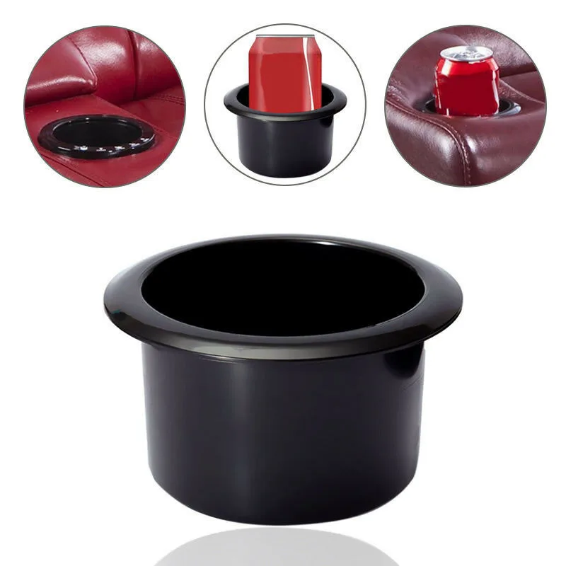 Plastic-Black-Cup-Water-Drink-Holder-Car-Interior-Cup-Holder-Recessed ...
