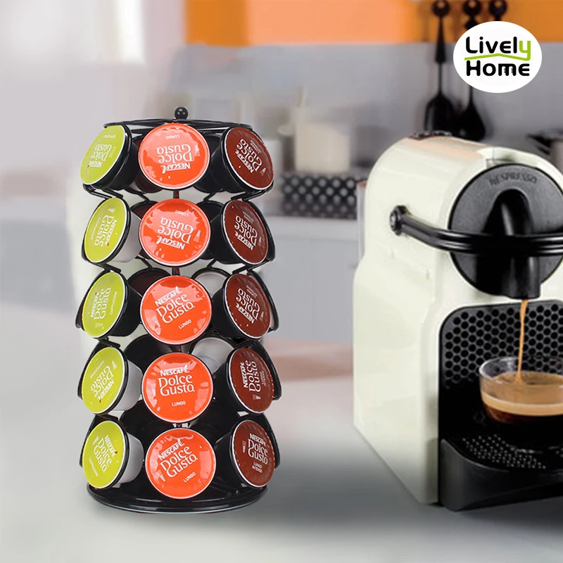 35PCS Dolce Gusto Capsules Holder Rotatable K-Cup Nespresso Coffee ...