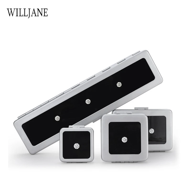 Metal Loose Diamond Jewelry Storage Box Slide Buckle Gemstones Display ...