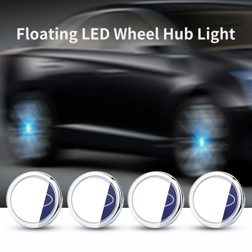 For LEXUS 62mm Hub Light Car Floating Illumination Energy Wheel Caps ...