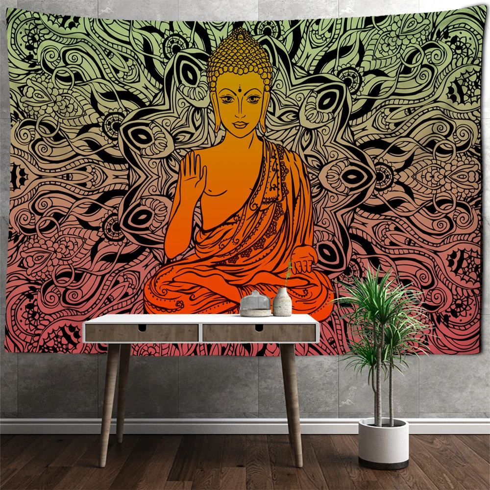Psychedelic Witchcraft Forest Elk Tapestry Wall Hanging