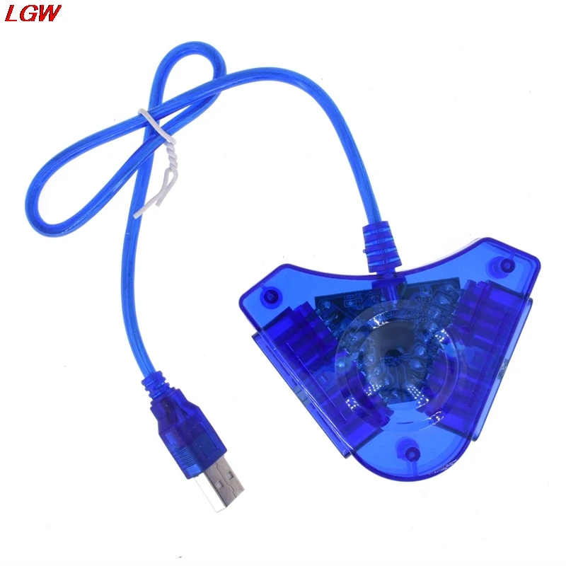 Dual PS1 PS2 Plasation 2 To PC USB Game Pad Controller Converter ...