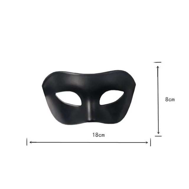 Plain Black Masquerade Masks