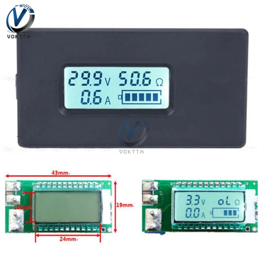 18650 Lithium Battery Capacity Indicator Tester LCD Digital Display Led ...