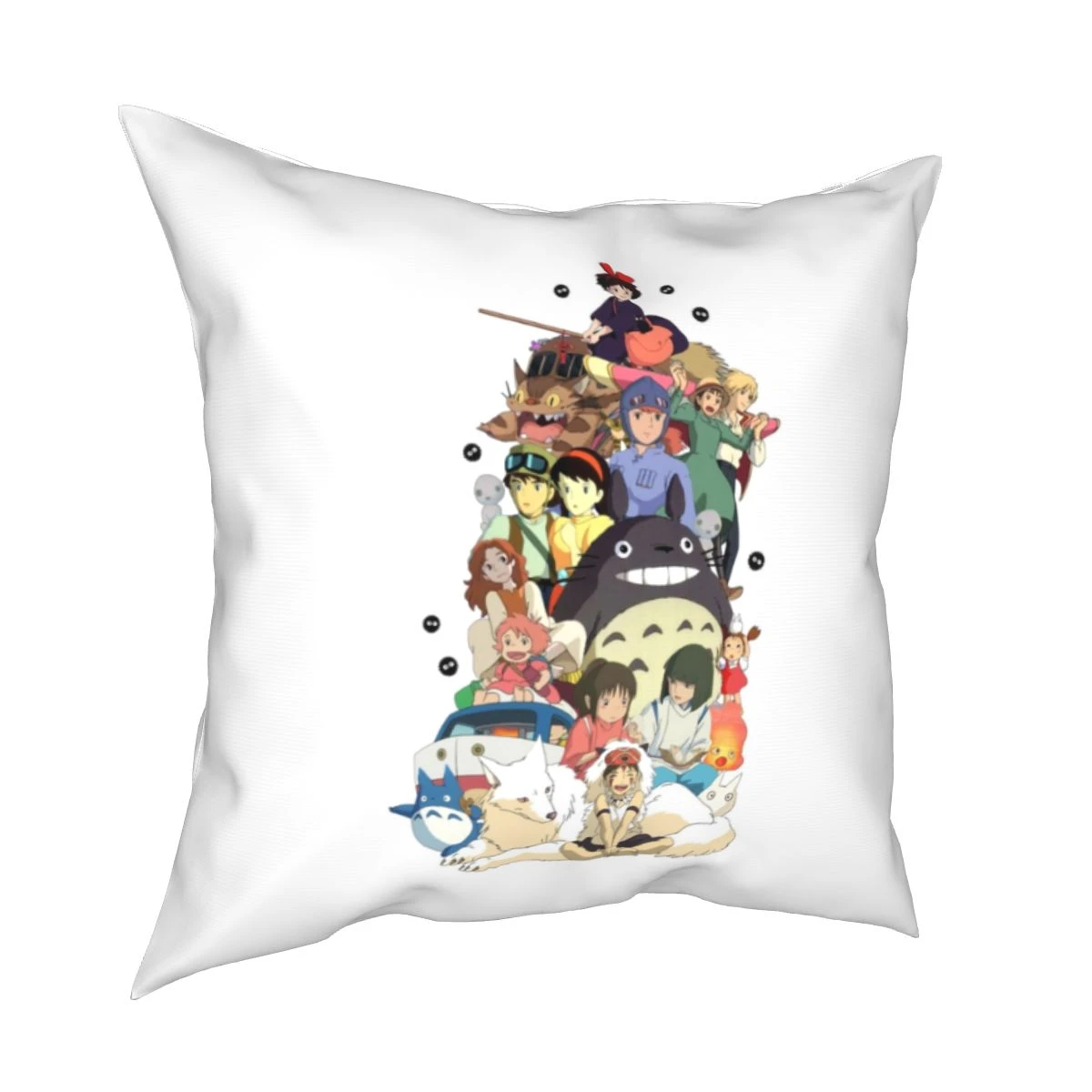 Studio Ghibli Anime Pillow Covers Home Spirited Away Kiki Hayao Totoro ...