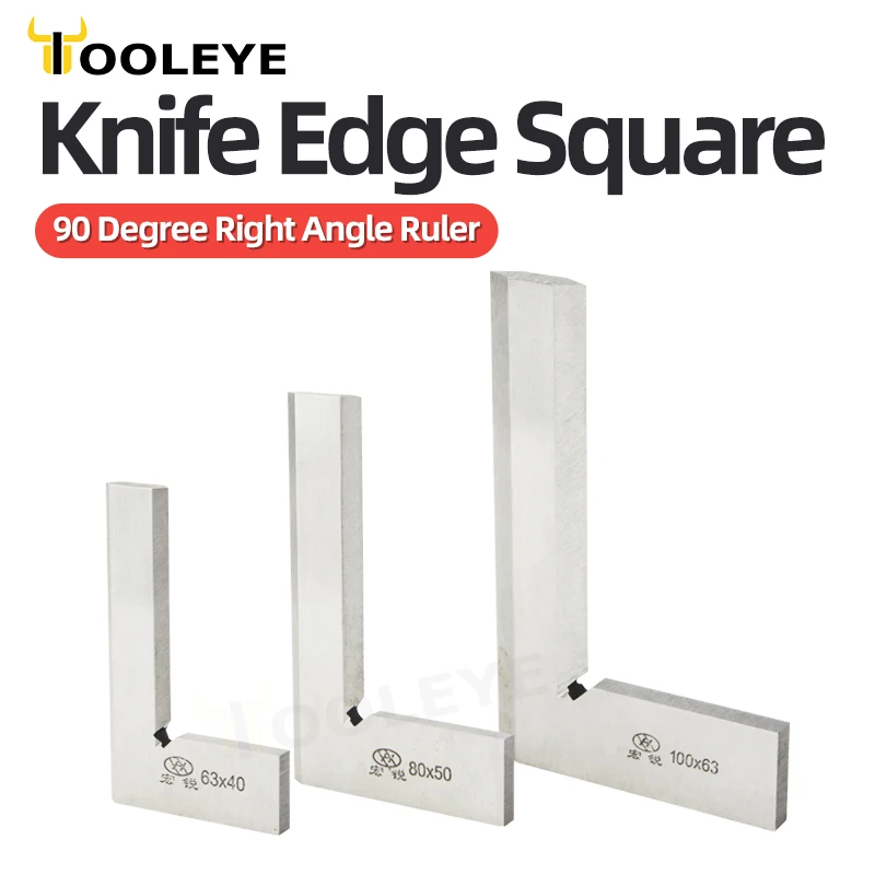 90 Degree Knife Edge Square Ruler For Woodworker Metal Carpentry And ...