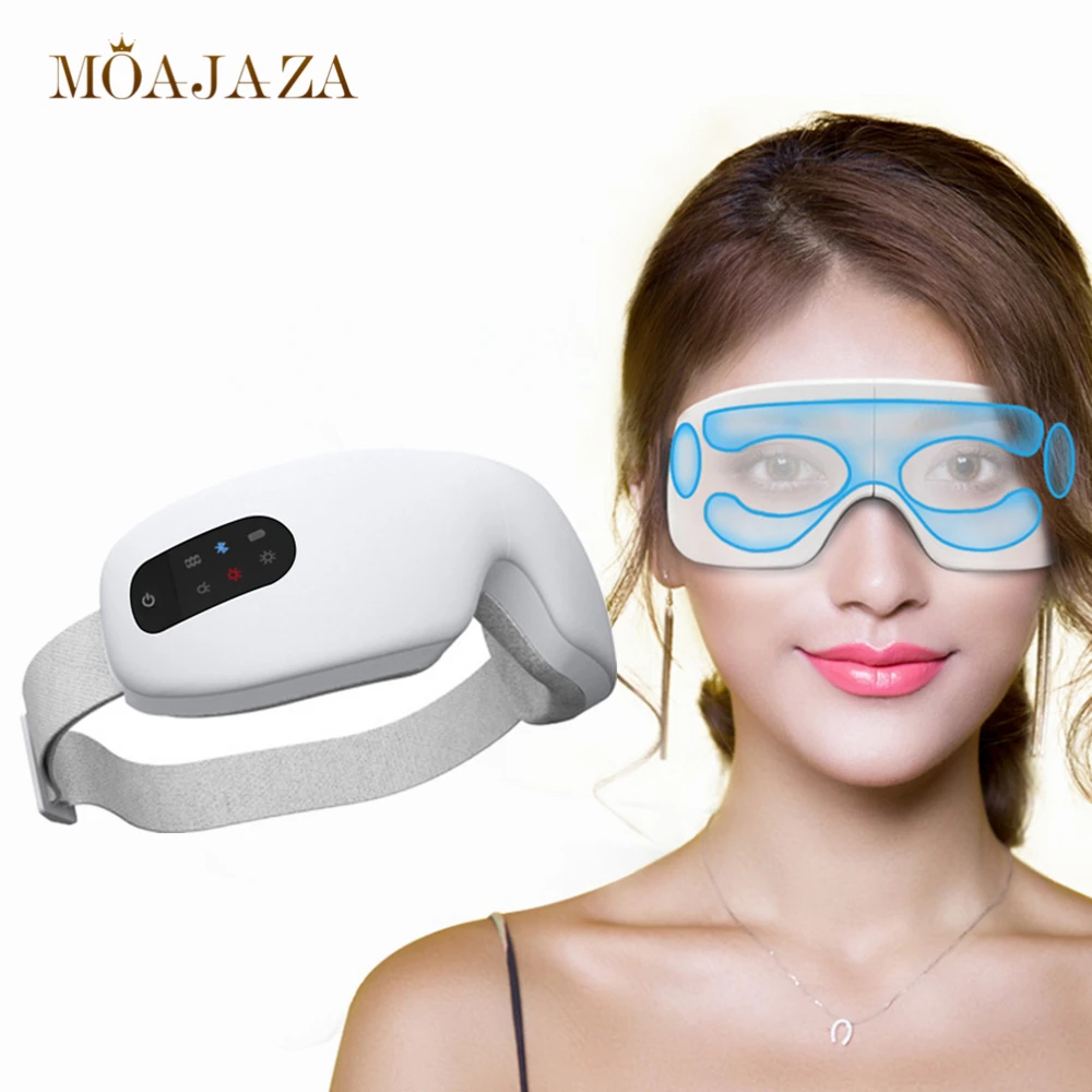 Electric Eye Massager Hot Compress Stress Relief Heating Vibration ...