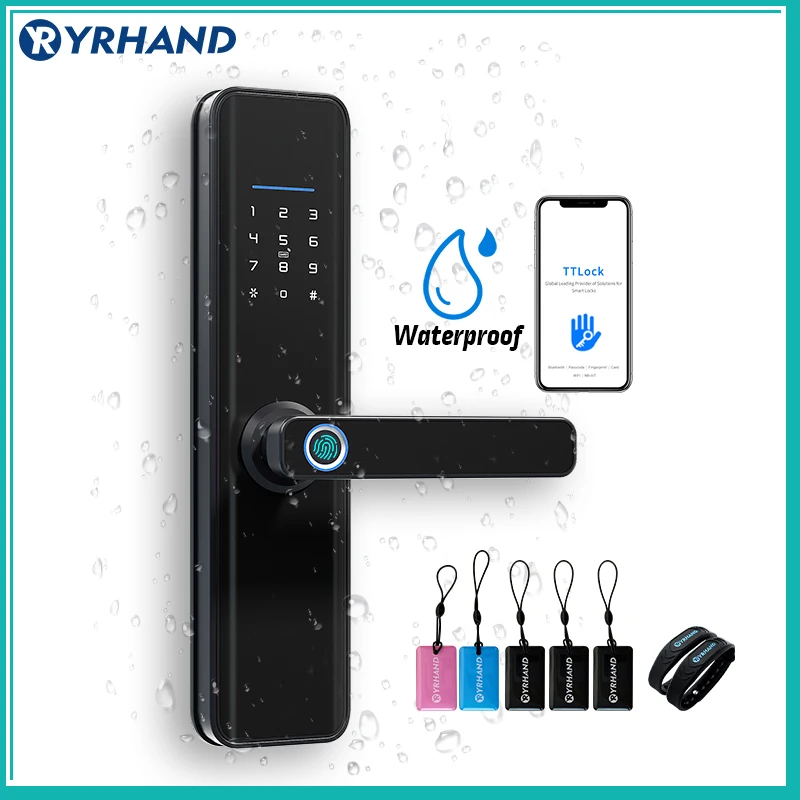 X7 bluetooth waterproof fingerprint ttlock smart electronic lock safe ...