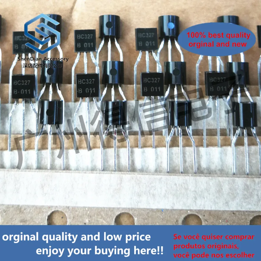 50pcs 100% orginal new BC327B BC327 TO 92 PNP Silicon AF Transistors ...