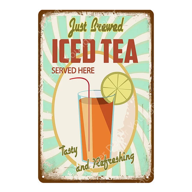 Vintage Iced Tea Sign
