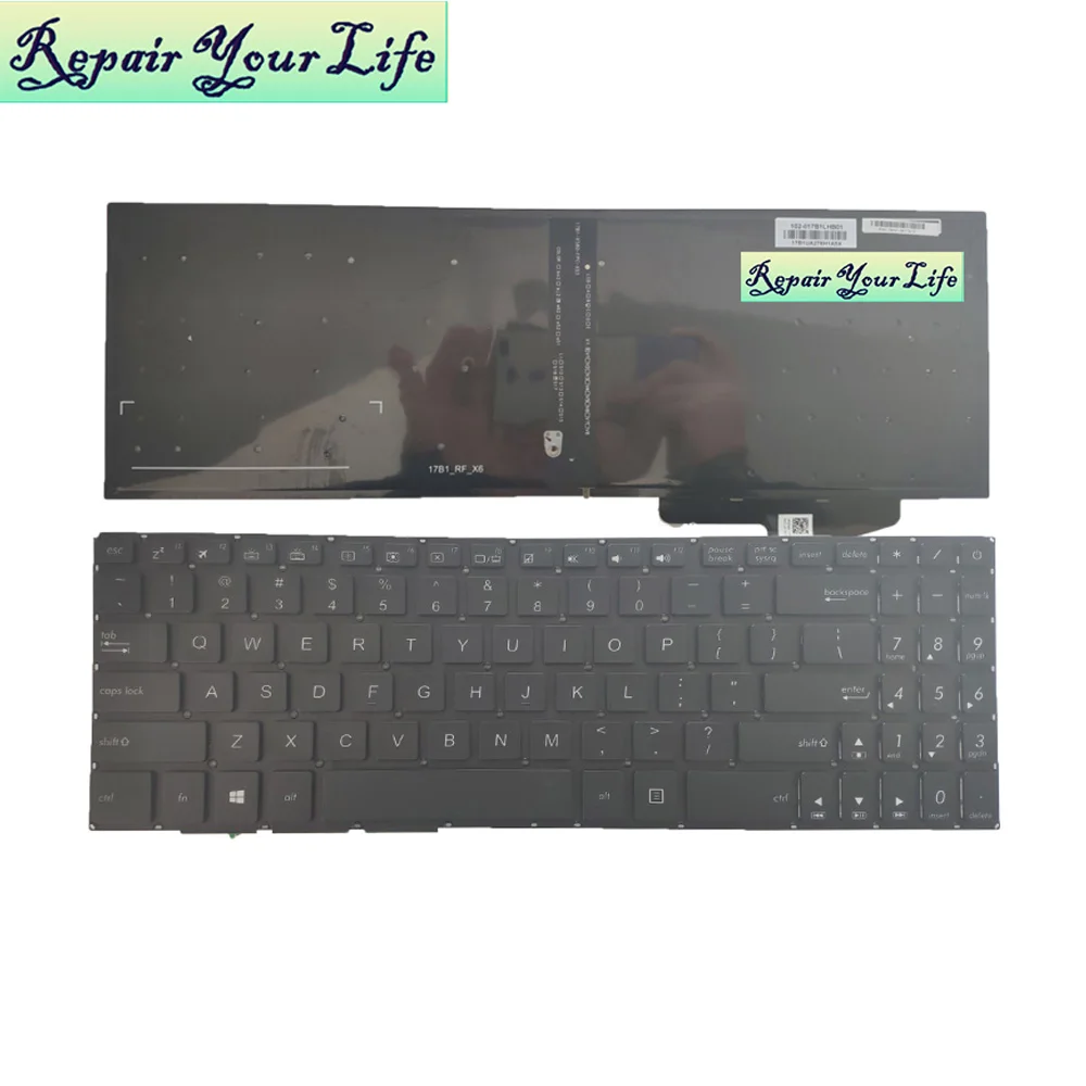 Us English Laptop Backlit Keyboard For Asus Vivobook Pro 15 X580 X580v ...