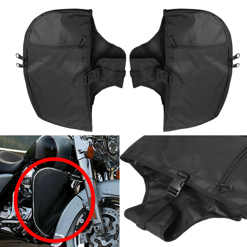 Motorcycle Black Leg Warmer Chaps Soft Lowers For Harley Touring ...