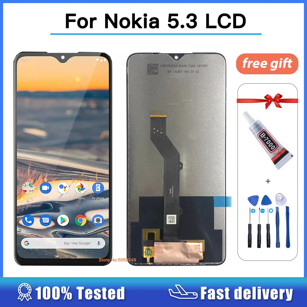 Tela-LCD-sens-vel-ao-toque-para-nokia-5-3-6-55-polegadas-original-ta ...