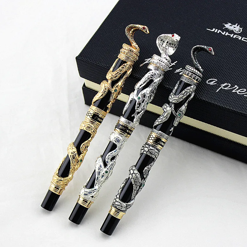 High Quality Jinhao Metal Snake Pen Luxury Calligraphy Ink Pen Cobra 3d ...