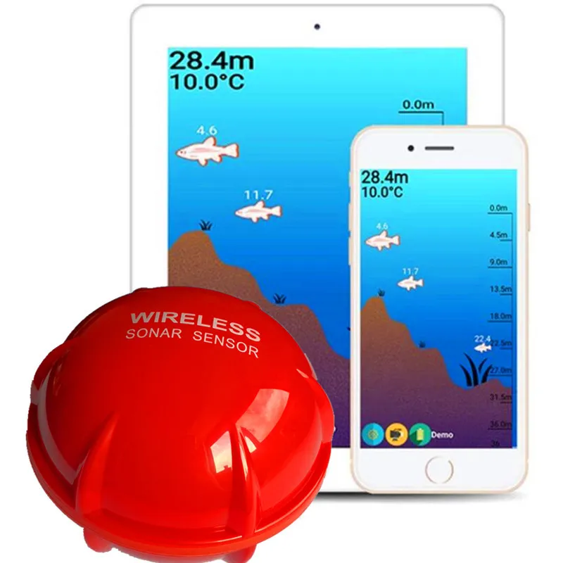 New-Portable-Fish-Finder-Bluetooth-Wireless-Echo-Sounder-Sonar-Sensor ...