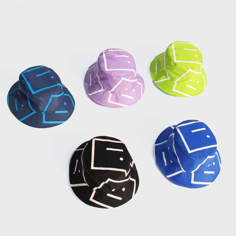 Casquette,2021 smiley brodé seau chapeau hommes et femmes hip-hop pêche ...