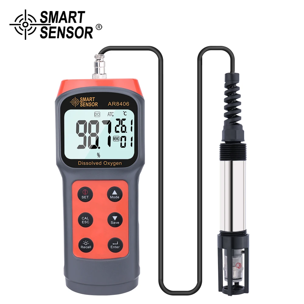 Professional Digital Dissolved Oxygen Meter Water Quality Tester DO ...