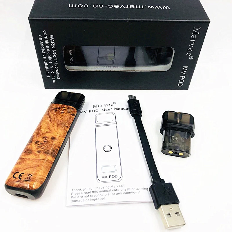 Original Marvec MV Pod Starter Kit with LED Screen 400mAh Adjustable ...