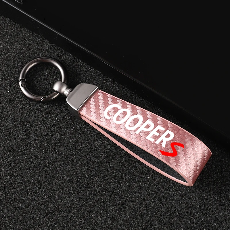 Porte-clés - BMW - Mini Cooper S - Cuir - Fibre de carbone - Nouveau ...