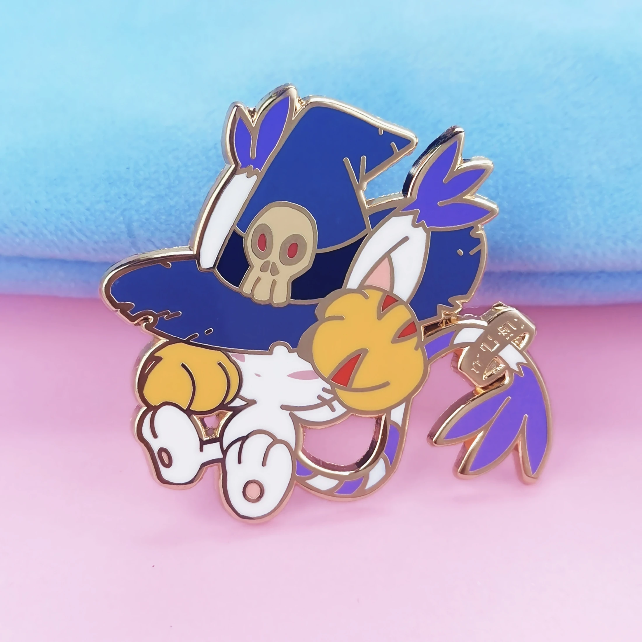 Cute Tailmon Cat Hard Enamel Pins Kawaii Cartoon Goblin Elf Medal ...